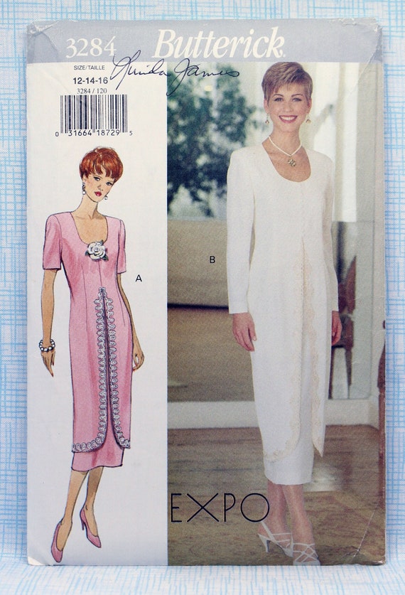 Butterick Sewing Pattern 3284 Misses' Semi-fitted Dress - Etsy