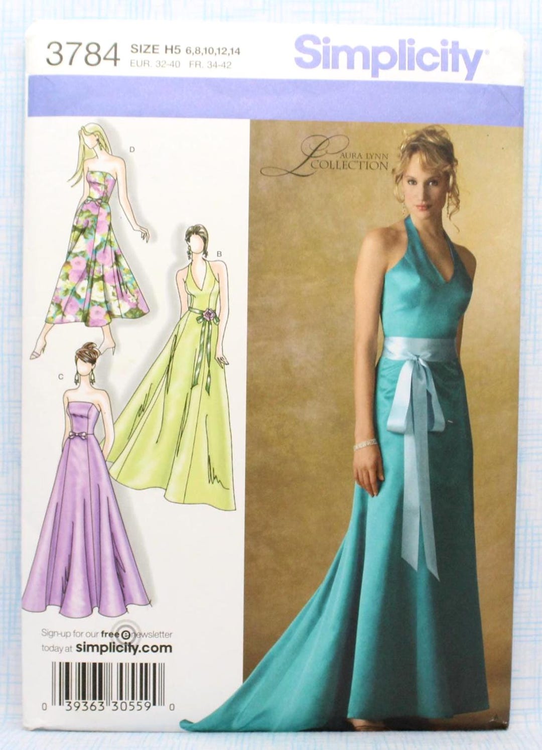 Simplicity Sewing Pattern 3784, Misses' Special Occasion Gowns and ...