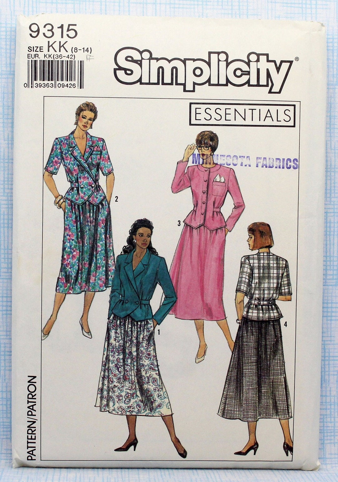 Simplicity Sewing Pattern 9315 Misses'/misses' Petite Two-piece Dress ...
