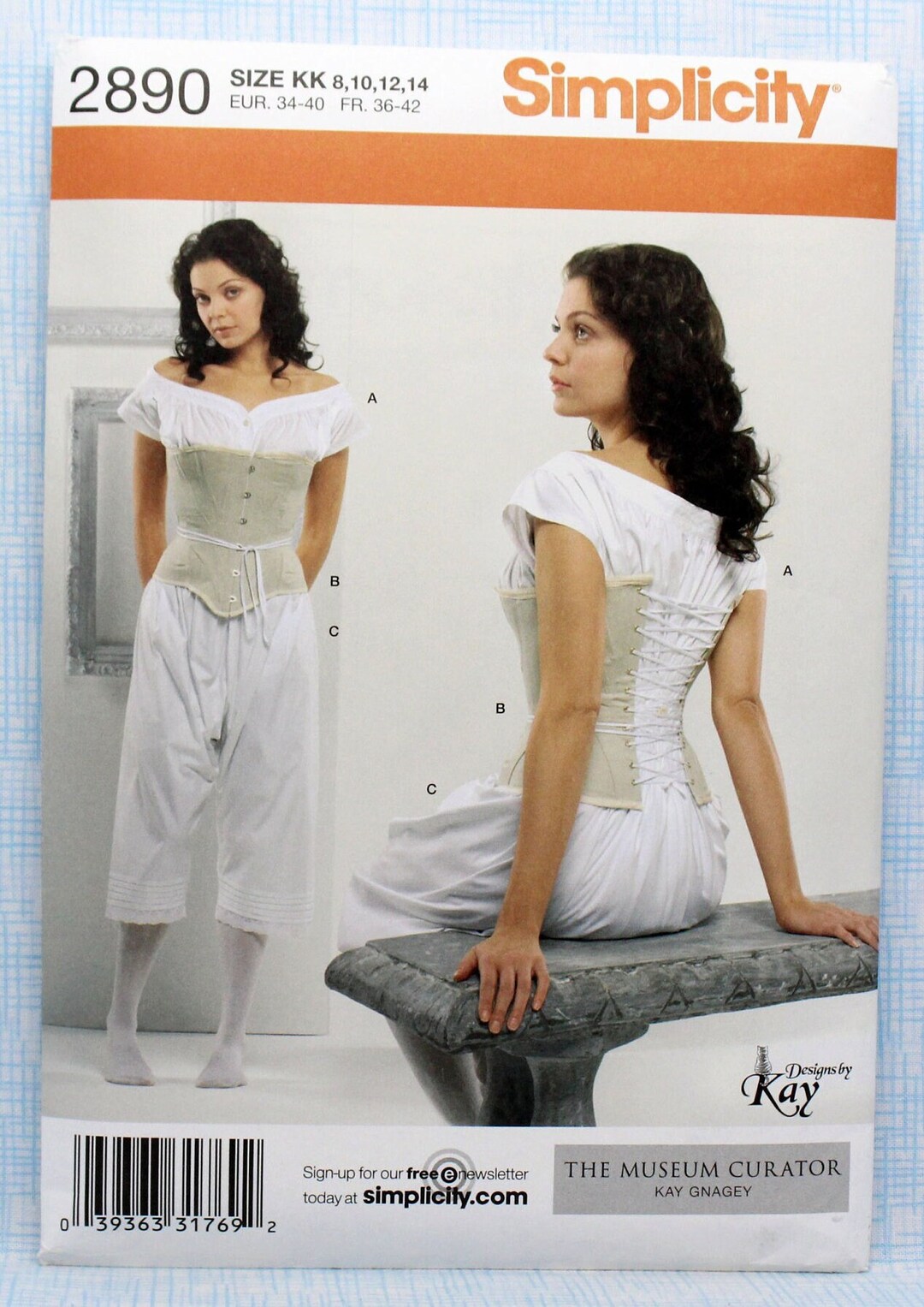 Simplicity Sewing Pattern 2890 Misses' Drawers, Chemise and Corset ...