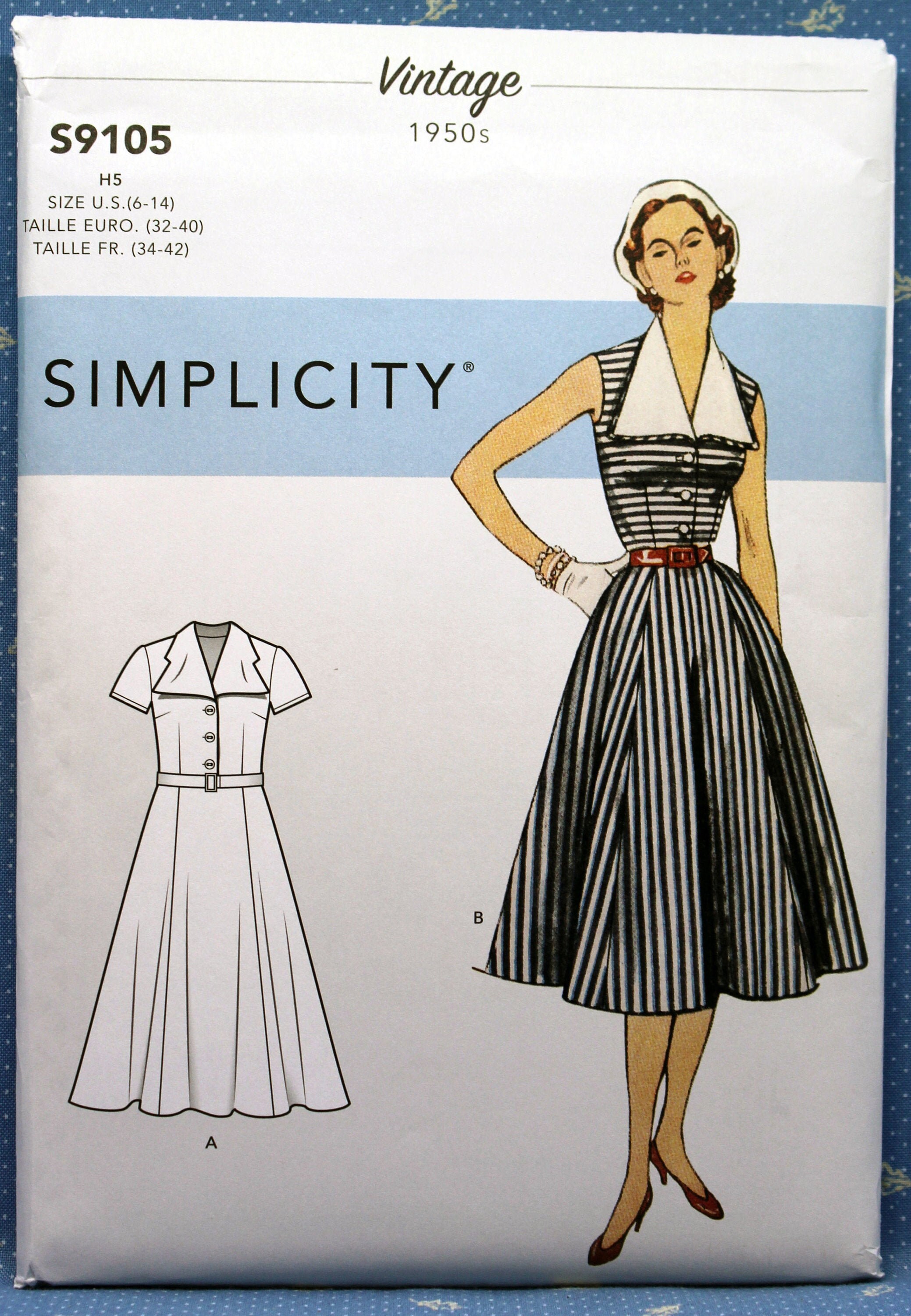 Sewing Simplicity S9105 9105 Misses' Vintage Dress with Detachable ...