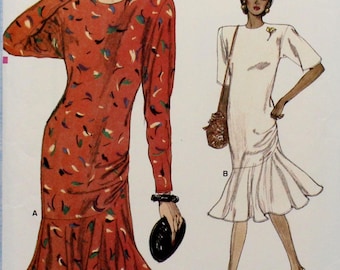 Vogue Sewing Pattern 8389, Misses'/miss Petite Dress With Shoulder ...
