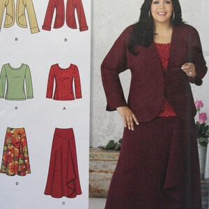 Simplicity Sewing Pattern 1761 Misses' Skirt Jacket and | Etsy