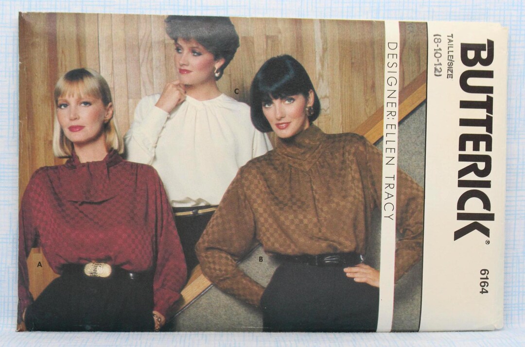 Butterick Sewing Pattern 6164, Misses' Pullover Blouses, Uncut/ff ...