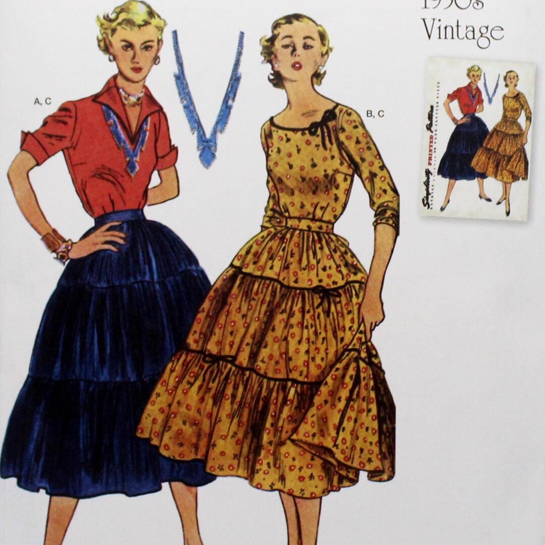 Simplicity Sewing Pattern 9537, Misses' Fitted Blouse and Tiered Skirt ...