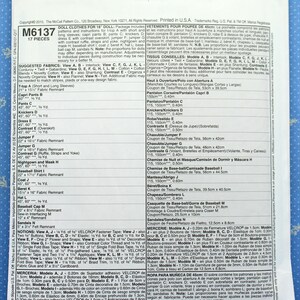 Mccall's Sewing Pattern 6137 Doll Clothes Sewing Pattern - Etsy