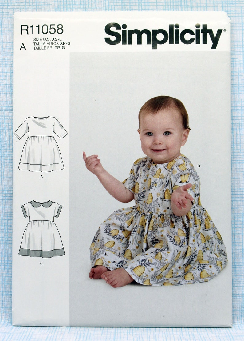 Simplicity Sewing Pattern R11058 Babies' Dresses Sewing - Etsy