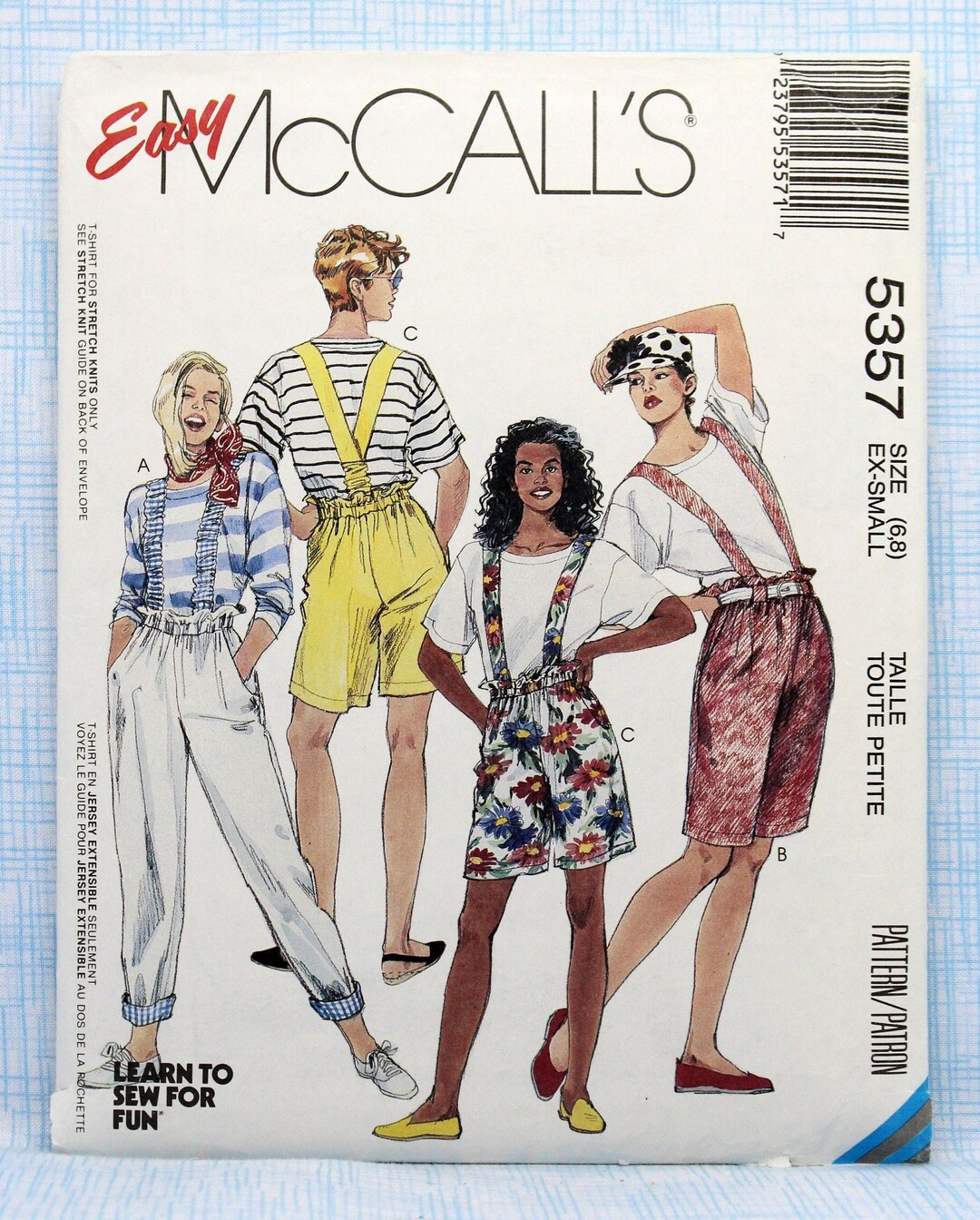 Mccall's Sewing Pattern 5357, Misses' Shorts or Pants With Paper Bag ...
