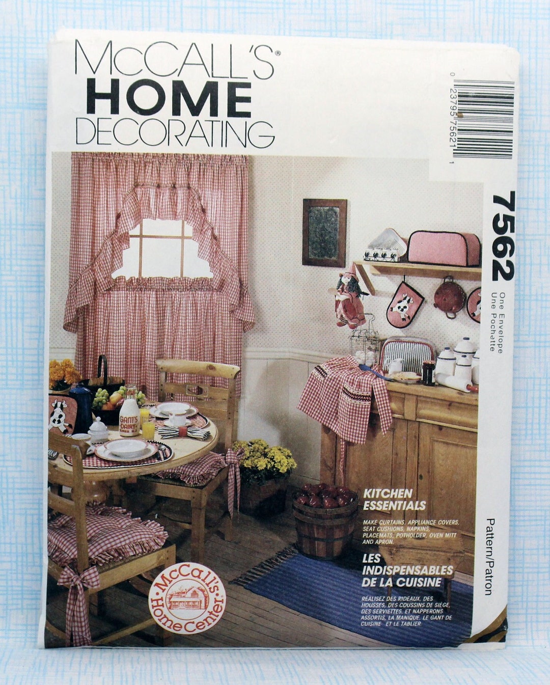 Mccall's Sewing Pattern 7562 Kitchen Decor Sewing Pattern, Curtains ...
