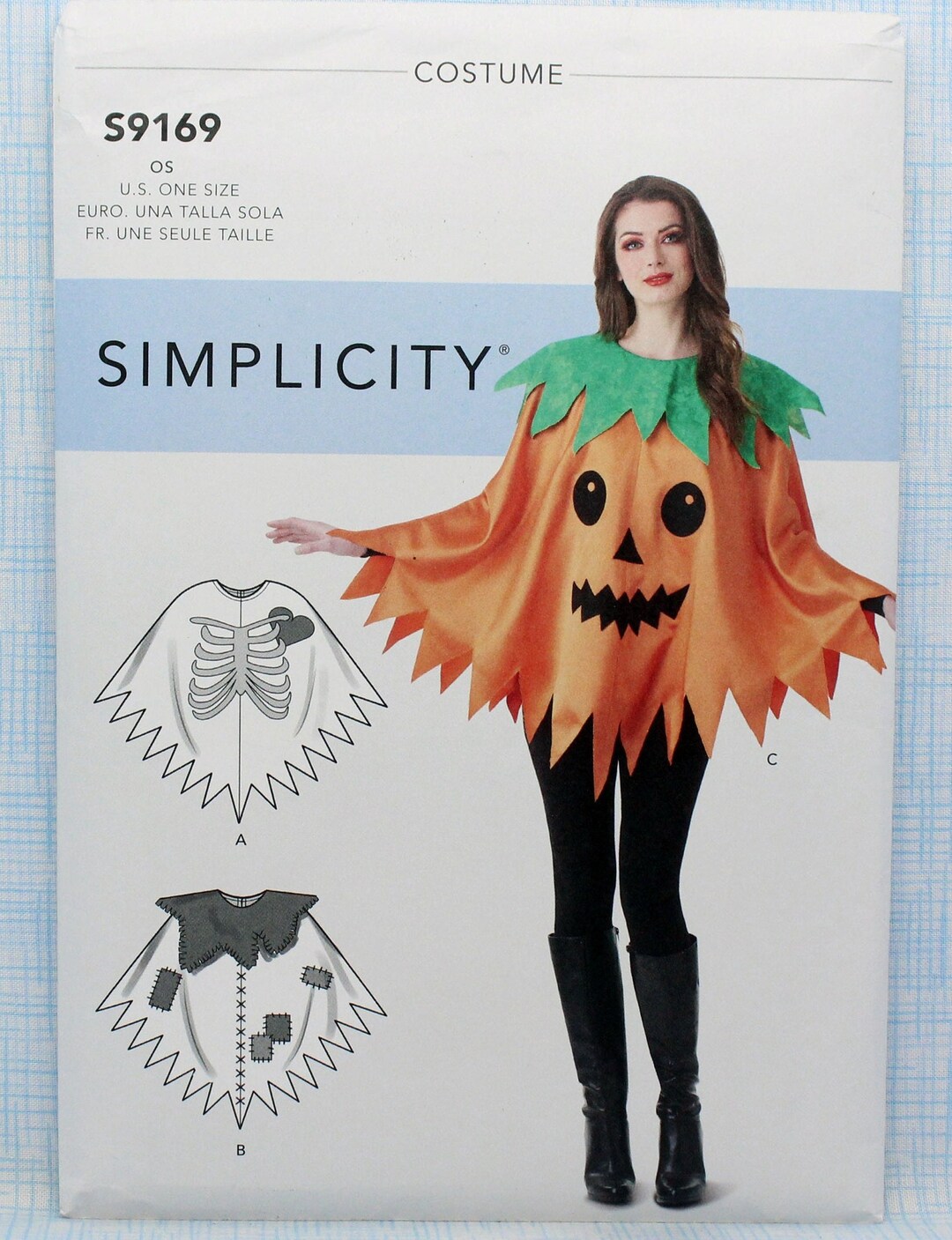 Simplicity Sewing Pattern 9169, Misses' Character Poncho Costumes ...