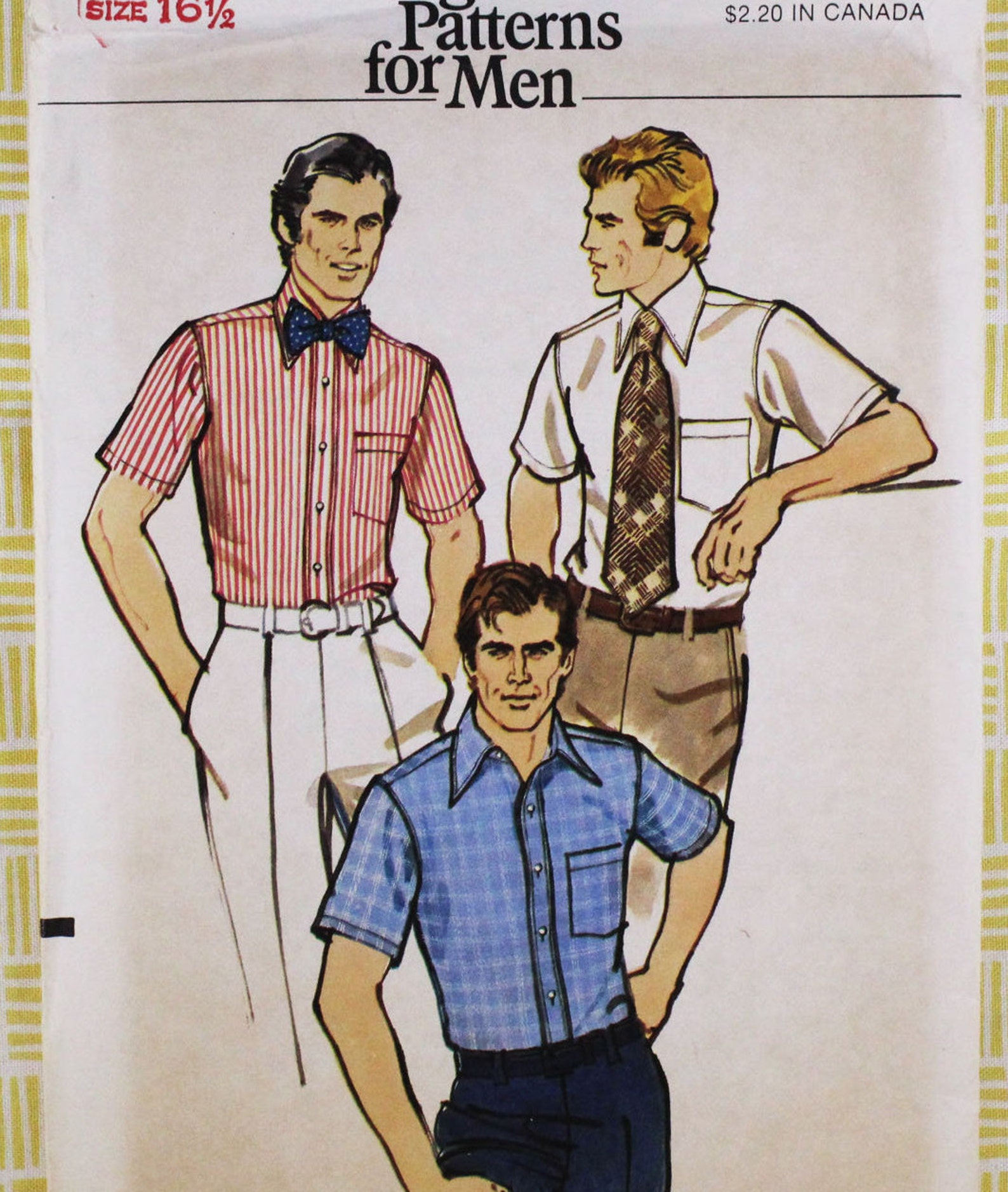 Vogue 8832 Men's Shirt Sewing Pattern Men's Size | Etsy