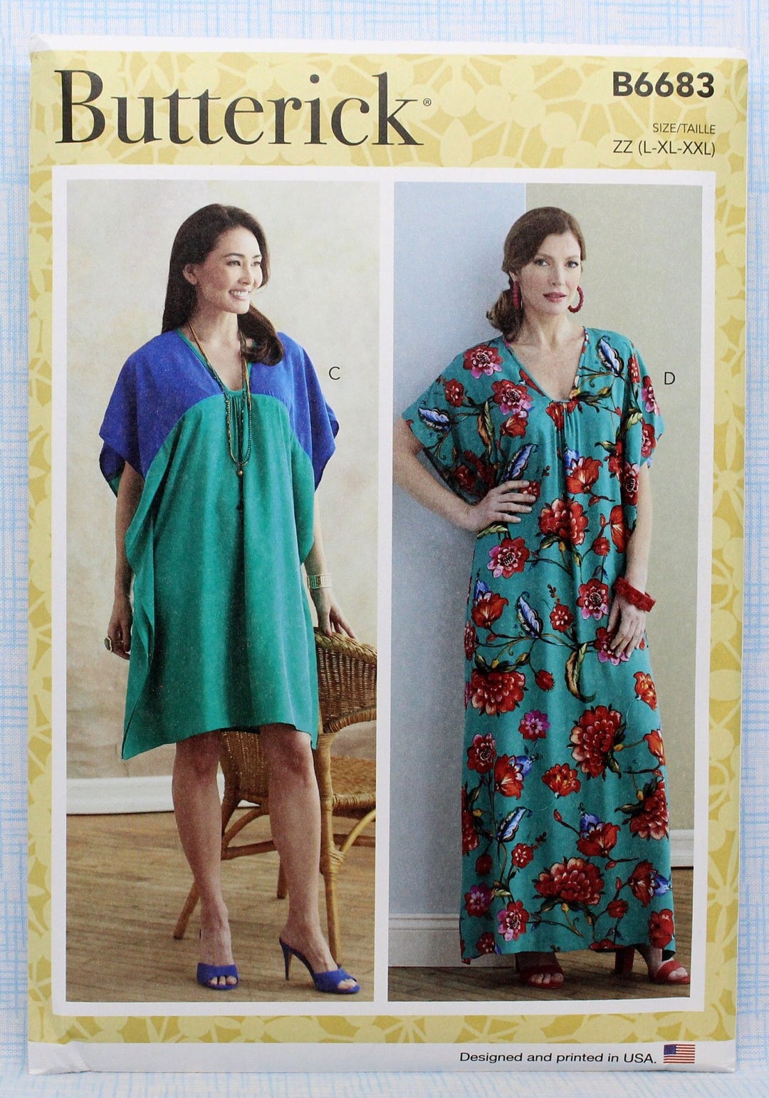 Butterick Sewing Pattern 6683, Misses' Easy Tunic and Caftan, Uncut/ff ...