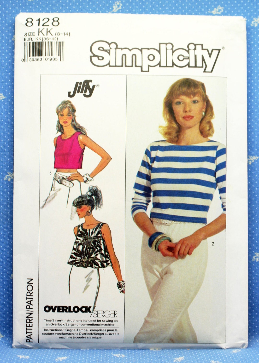 Simplicity Sewing Pattern 8128, Misses' Jiffy Tops Sized for Stretch ...