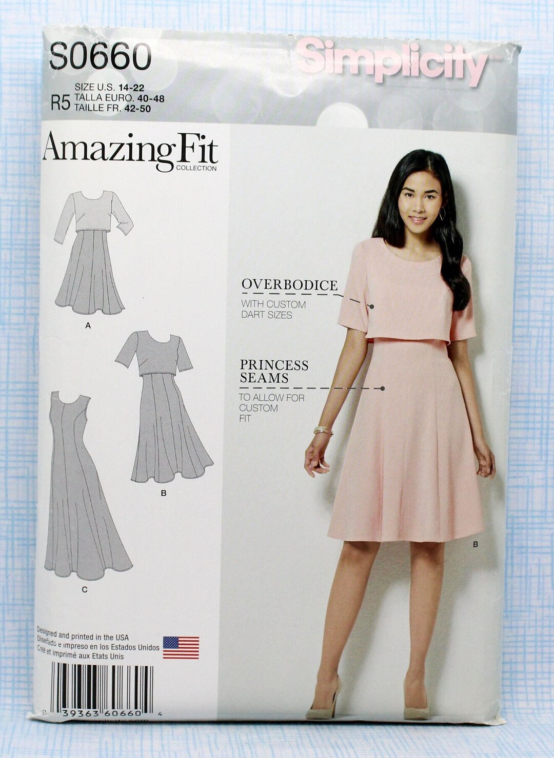 Simplicity Sewing Pattern S0660, Misses' Dress With Length Options and ...