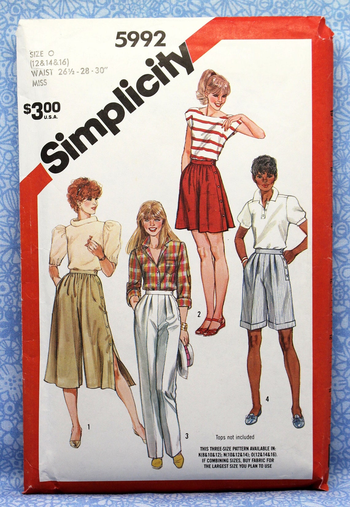 Simplicity Sewing Pattern 5992 Misses' Pants Shorts and | Etsy