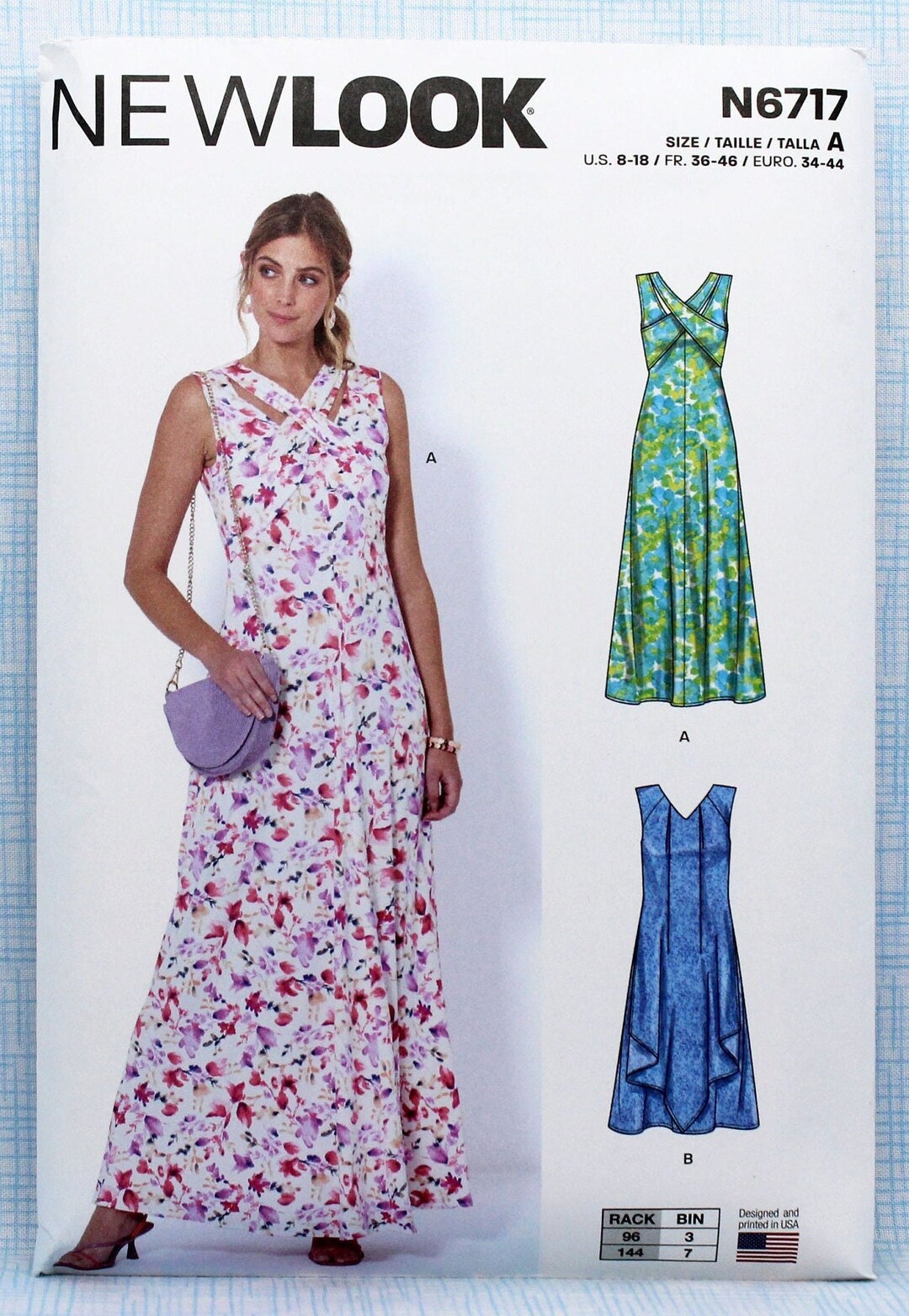 New Look Sewing Pattern 6717, Misses' Sleeveless Stretch Knit Dresses ...