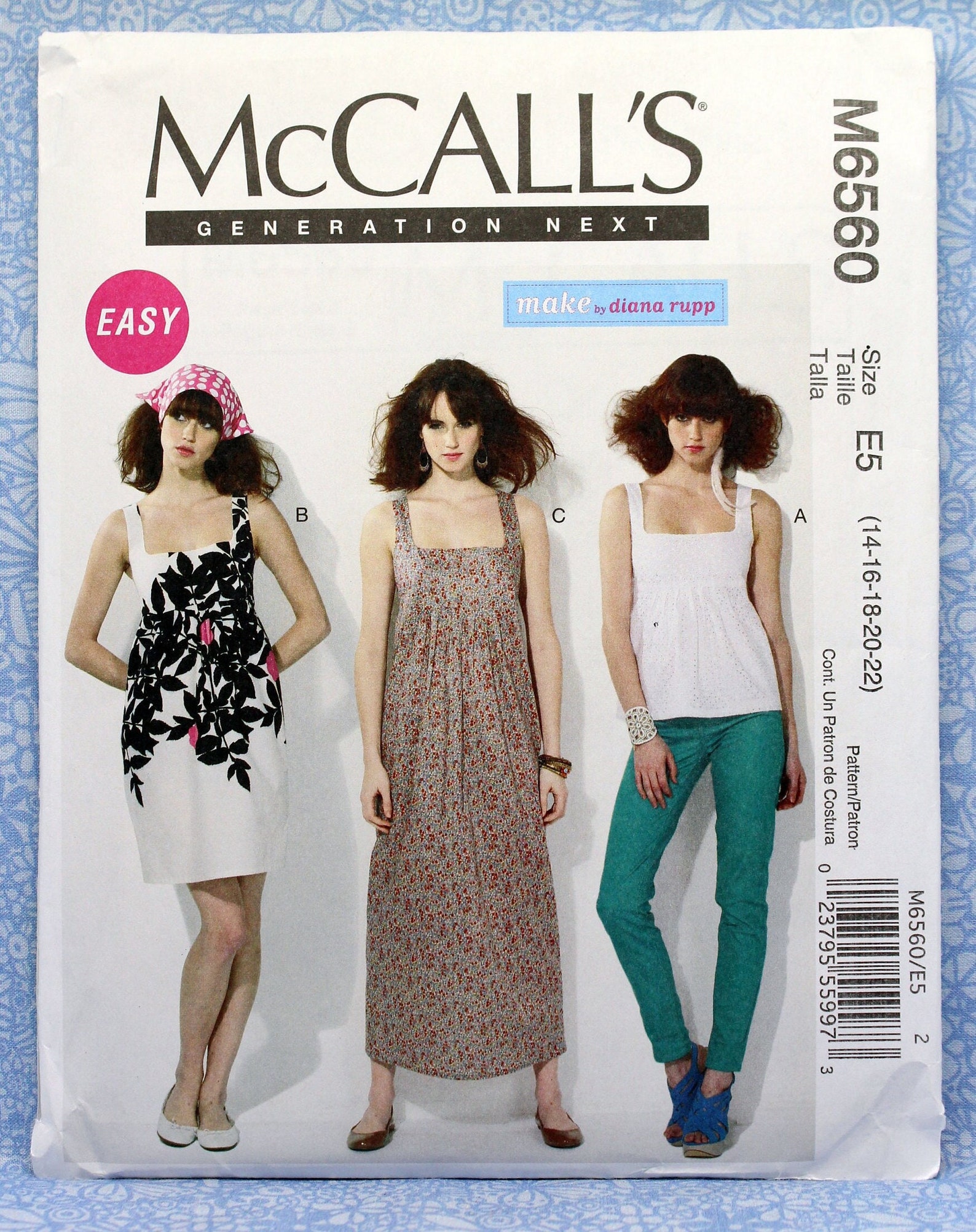 Mccall's Sewing Pattern 6560 Misses' Easy Top and - Etsy