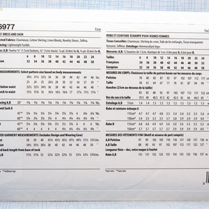 Butterick Sewing Pattern 6977 Misses' Tiered Hem Dress and Sash, Uncut ...