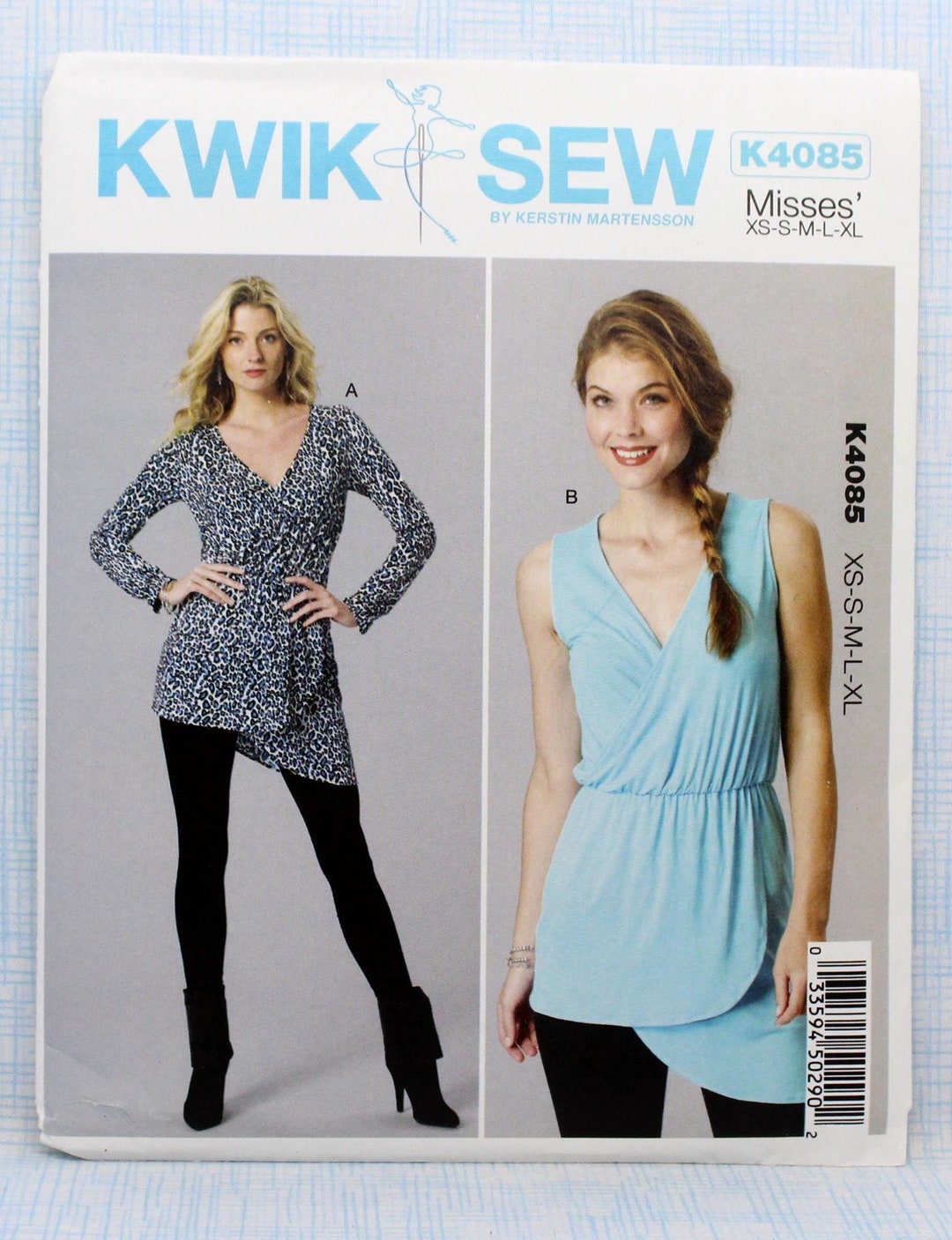 Kwik Sew 4085, Misses' Pullover Knit Tunics Sewing Pattern, Misses ...