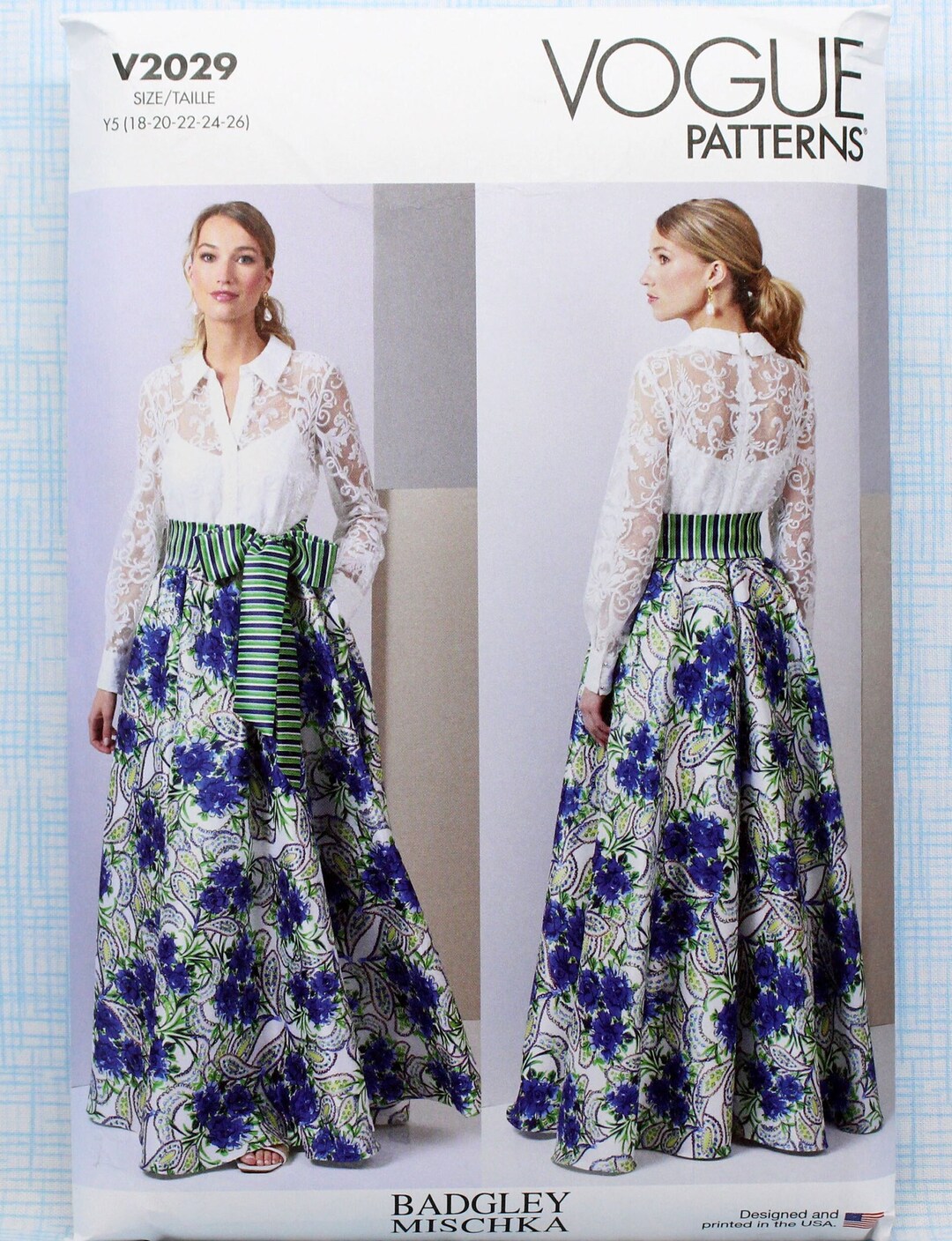 Vogue Sewing Pattern V2029, Misses' Dress With Flared Skirt, Uncut/ff ...