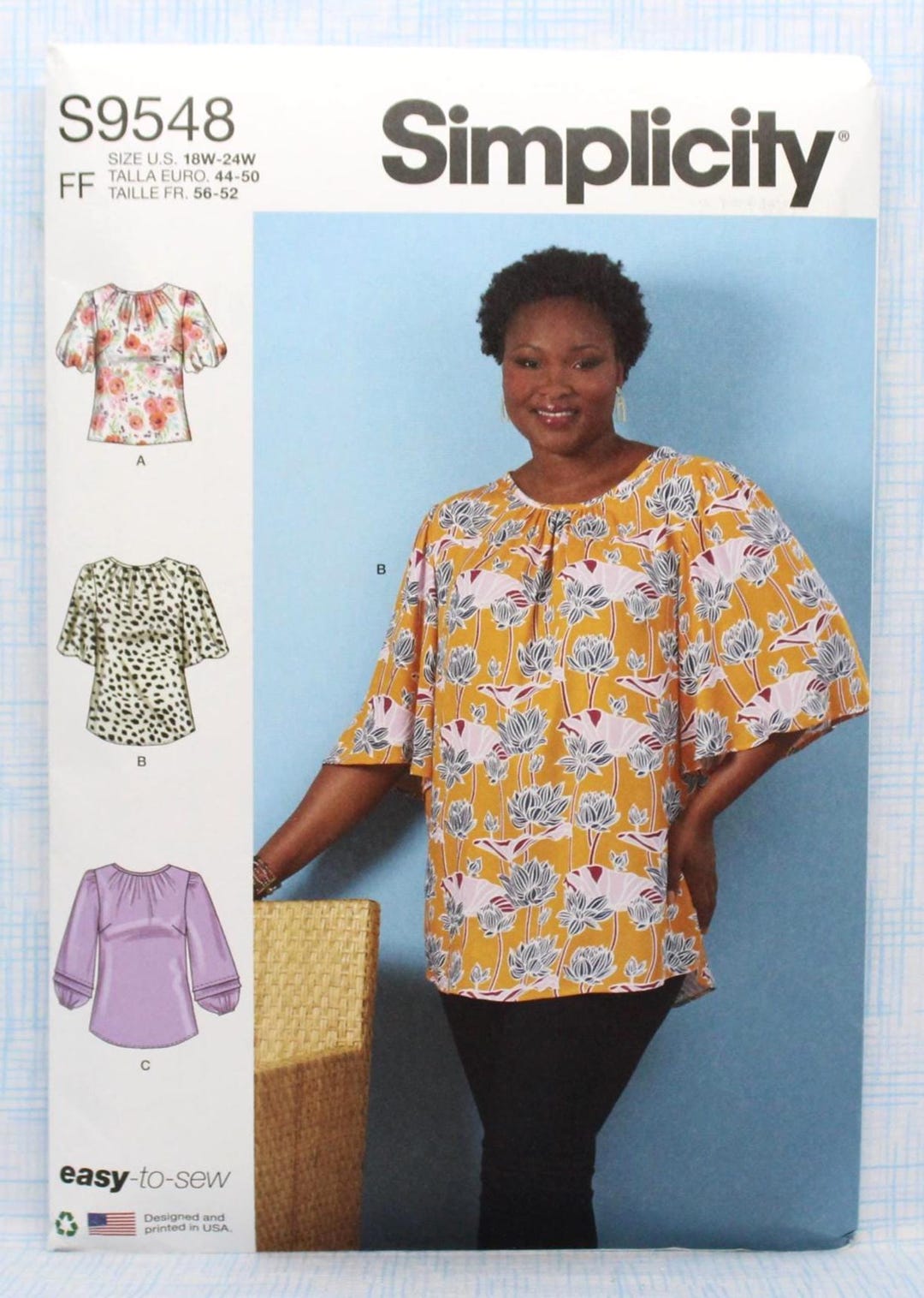 Simplicity Sewing Pattern 9548, Women's Top and Tunic, Uncut/ff, Women ...