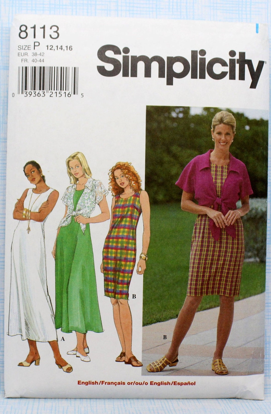 Simplicity Sewing Pattern 8113 Misses'/miss Petite Sheath or Flared ...