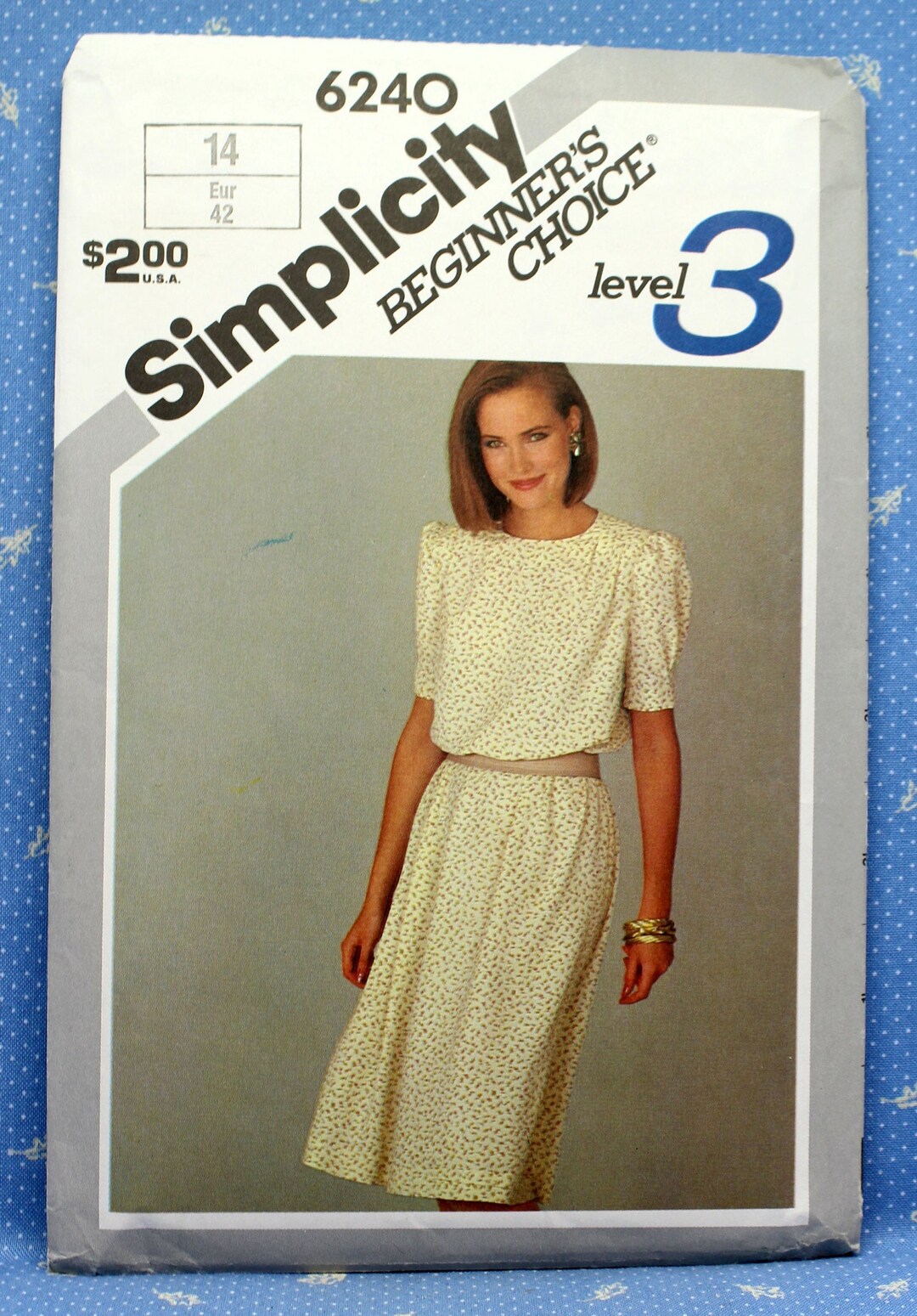 Simplicity Sewing Pattern 6240 Misses' Easy Dress With - Etsy