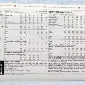 New Look Sewing Pattern 6476, Misses' Duster Length Kimonos, Uncut/ff ...