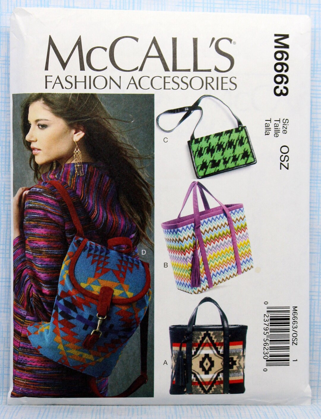 Mccall's Sewing Pattern 6663, Bags Sewing Pattern, Uncut/ff - Etsy