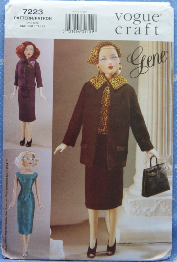 Vogue Sewing Pattern 7223 15-1/2 Gene Doll Clothes | Etsy