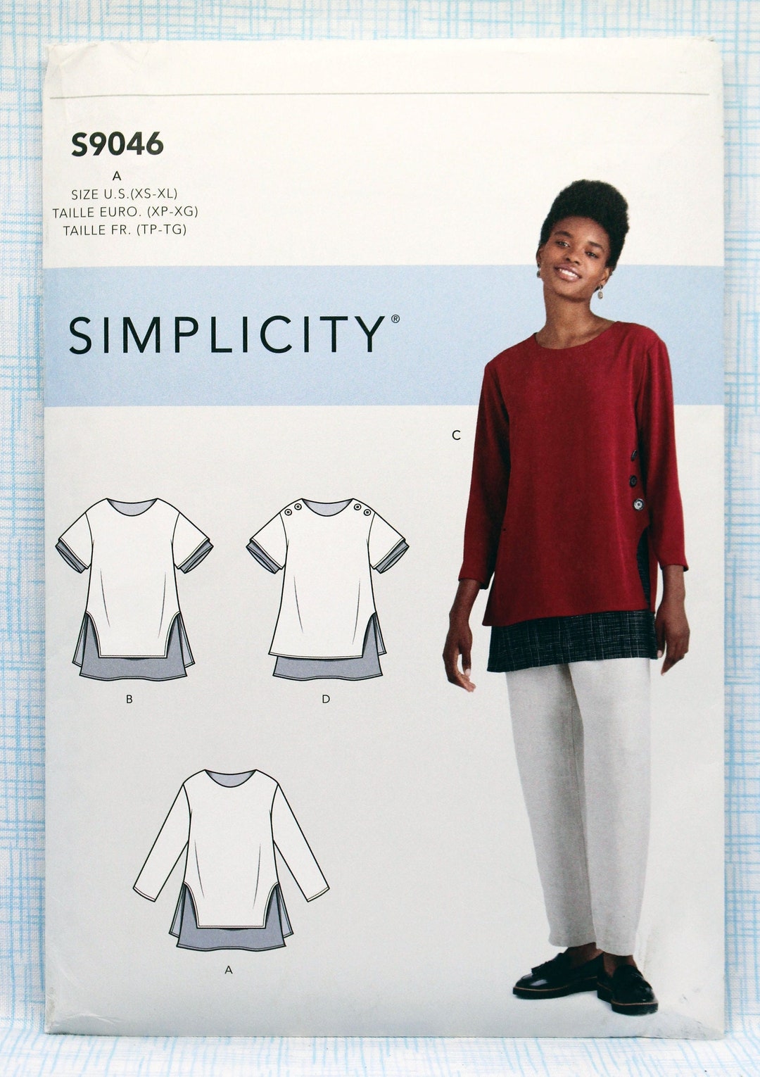 Simplicity Sewing Pattern 9046, Misses' Layered Tunics Sewing Pattern, Misses' Size XS S M L XL ...