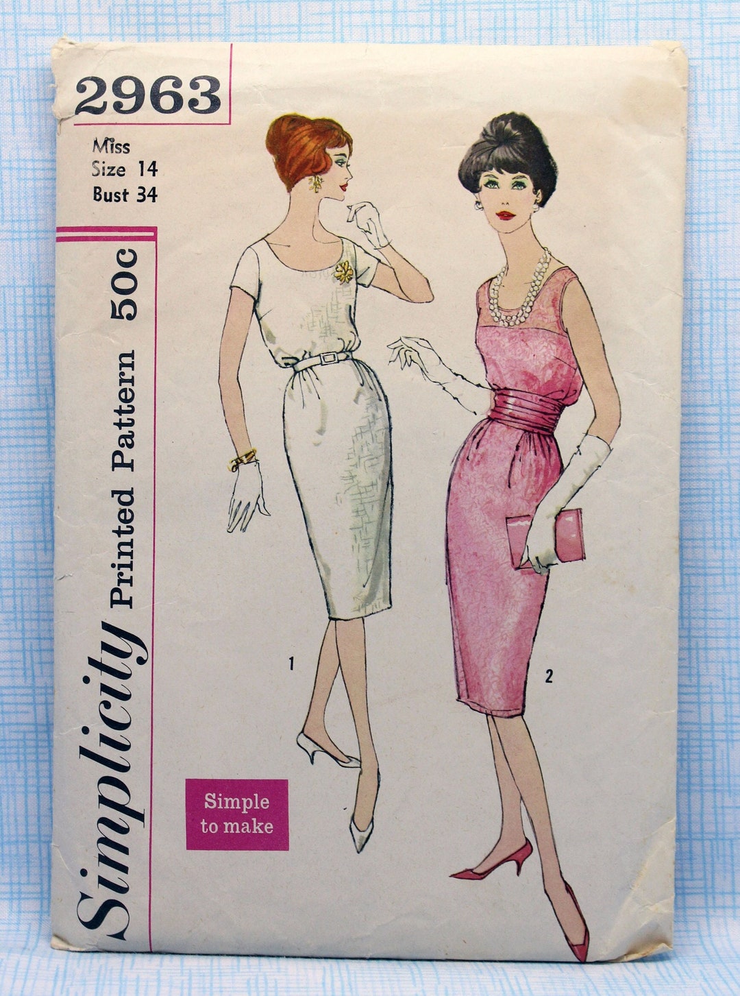 Simplicity Sewing Pattern 2963 Misses' Dress and - Etsy