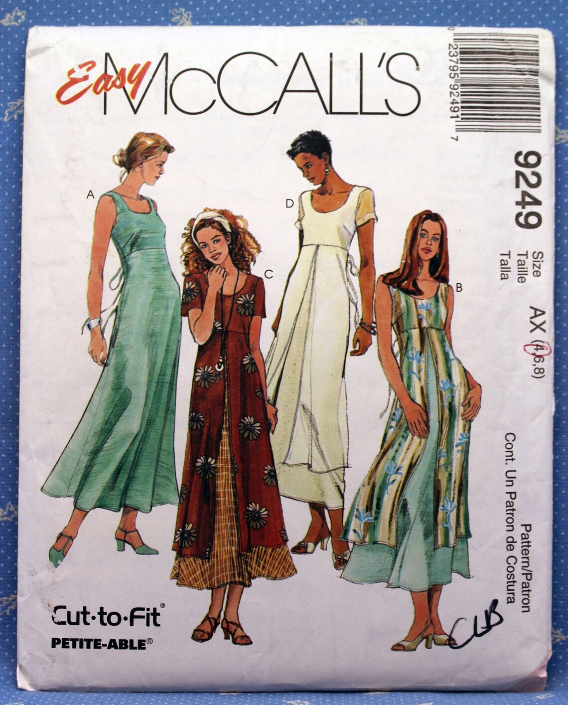 Mccall's Sewing Pattern 9249 Misses' Easy Pullover - Etsy