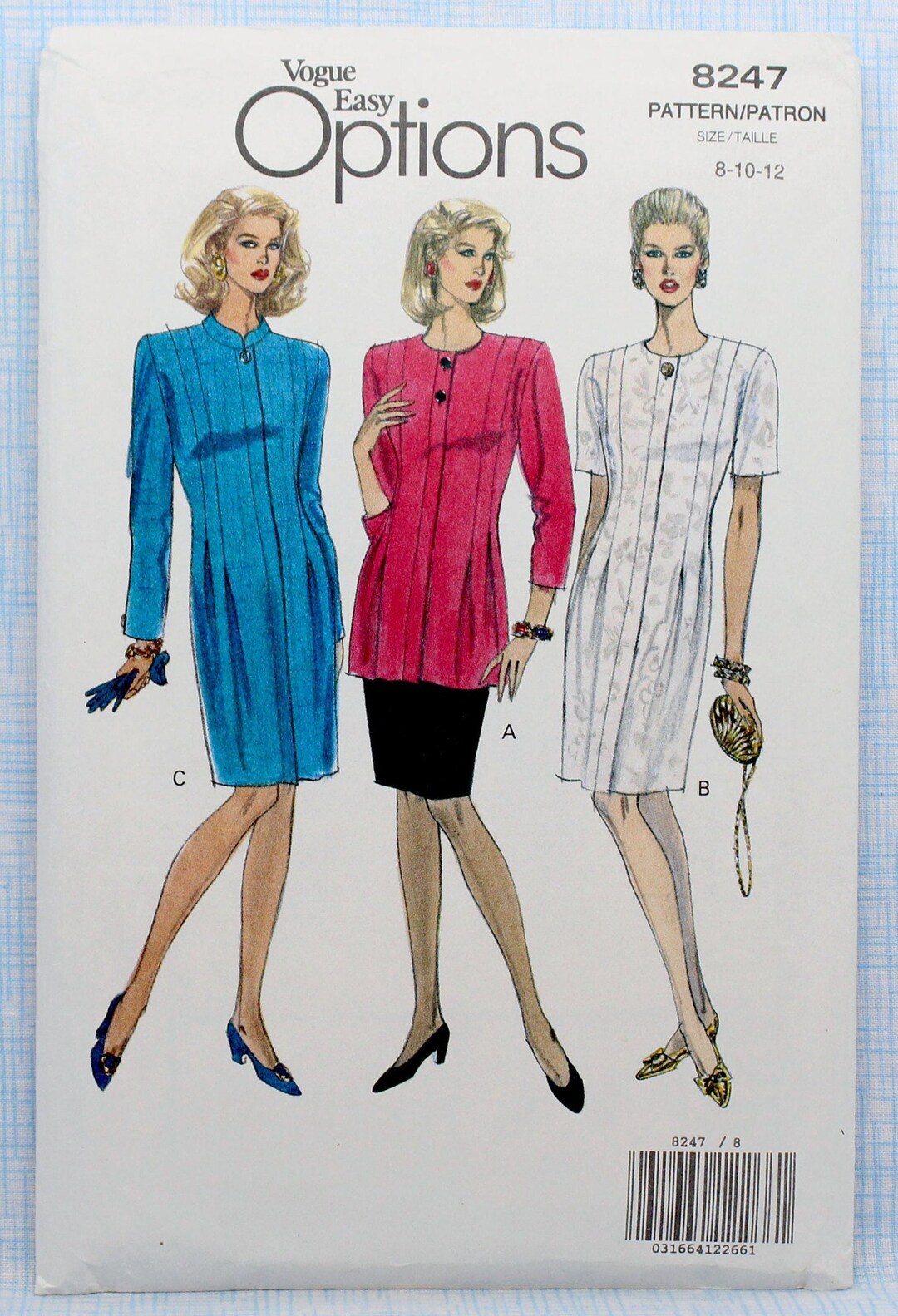 Vogue Sewing Pattern 8247, Misses'/miss Petite Dress, Tunic and Skirt ...