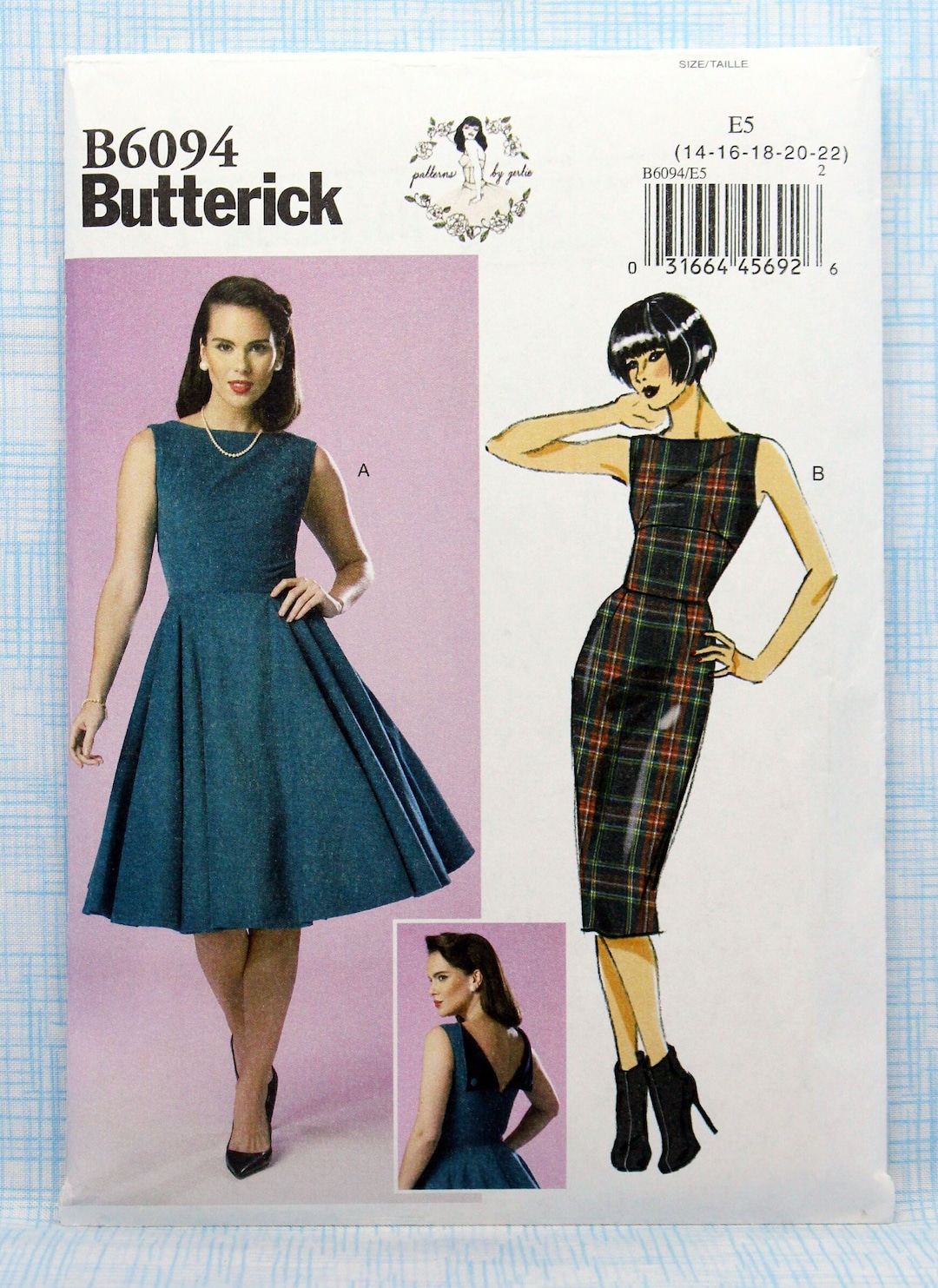 Butterick Sewing Pattern 6094, Misses' Retro Dress, Uncut/ff, Misses ...