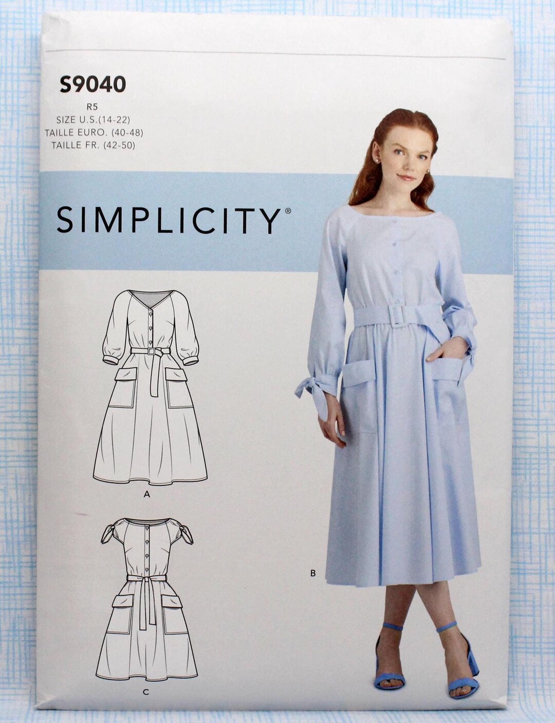 Simplicity Sewing Pattern 9040, Misses' Dresses With Neckline, Sleeve ...