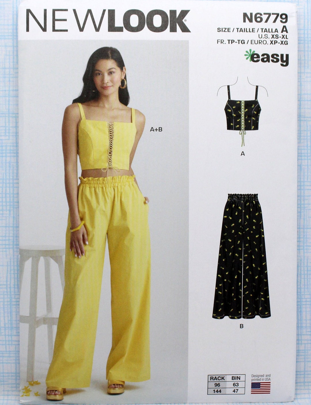 New Look Sewing Pattern 6779, Misses' Bra Top and Pants, Uncut/ff ...