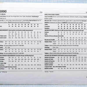 Butterick Sewing Pattern 6990, Misses' Retro Semi-fitted Dress, Uncut ...