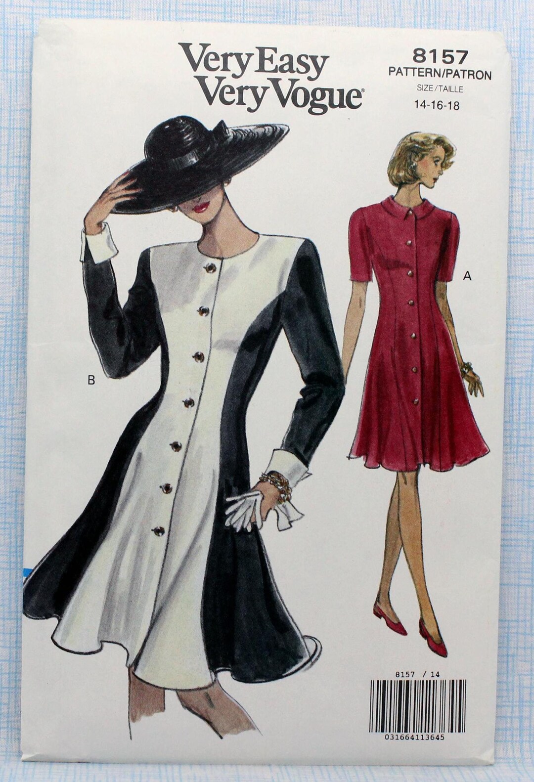 Vogue Sewing Pattern 8157, Misses' Fit and Flared Dress, Misses' Size ...