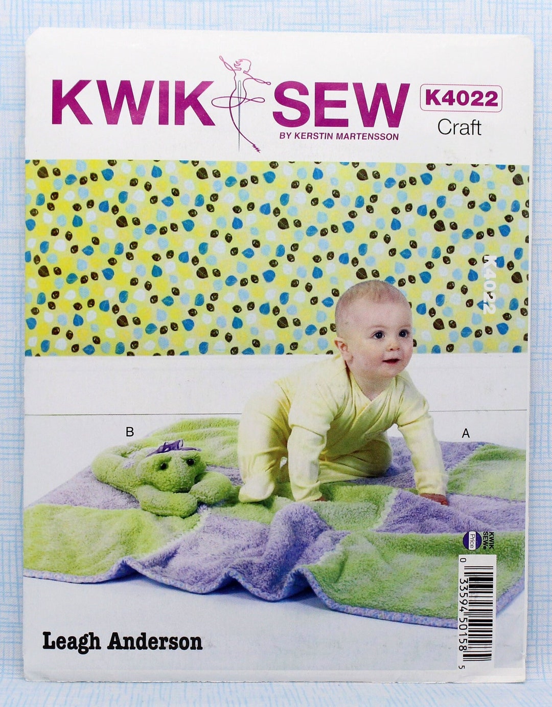 Kwik Sew 4022, Baby Blanket and Toy Sewing Pattern, Uncut/ff, Plush ...