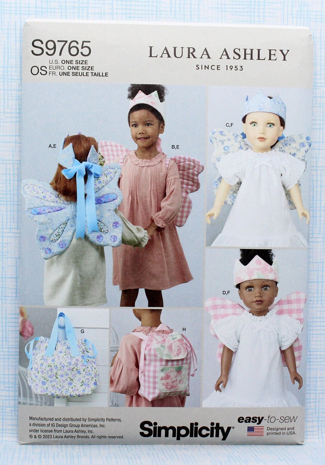 Simplicity Sewing Pattern 9765, Children's Wings in Sizes S M L, Crown ...