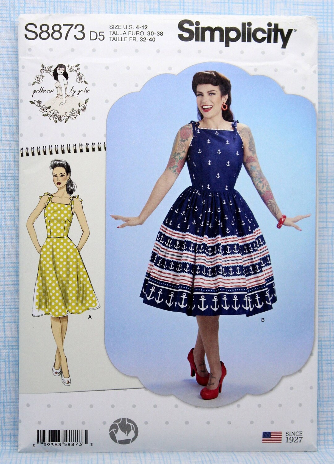 Simplicity Sewing Pattern 8873, Misses' Dress With Shoulder Ties and ...