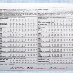 Simplicity Sewing Pattern 8523, Misses' Pullover Top With Neckline and ...