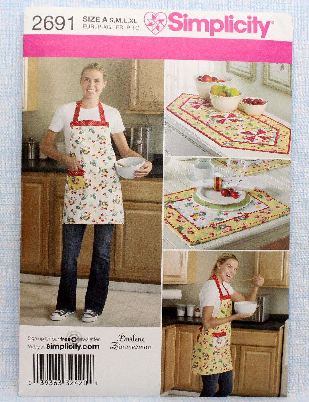Simplicity Sewing Pattern 2691, Misses' Reversible Apron in 4 Sizes ...