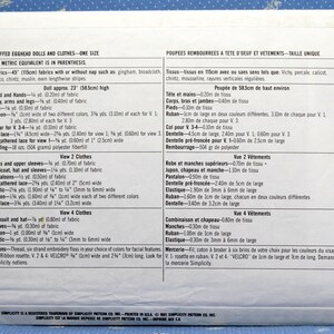 Simplicity Sewing Pattern 7311, Stuffed 23 Egghead Dolls and Clothes ...