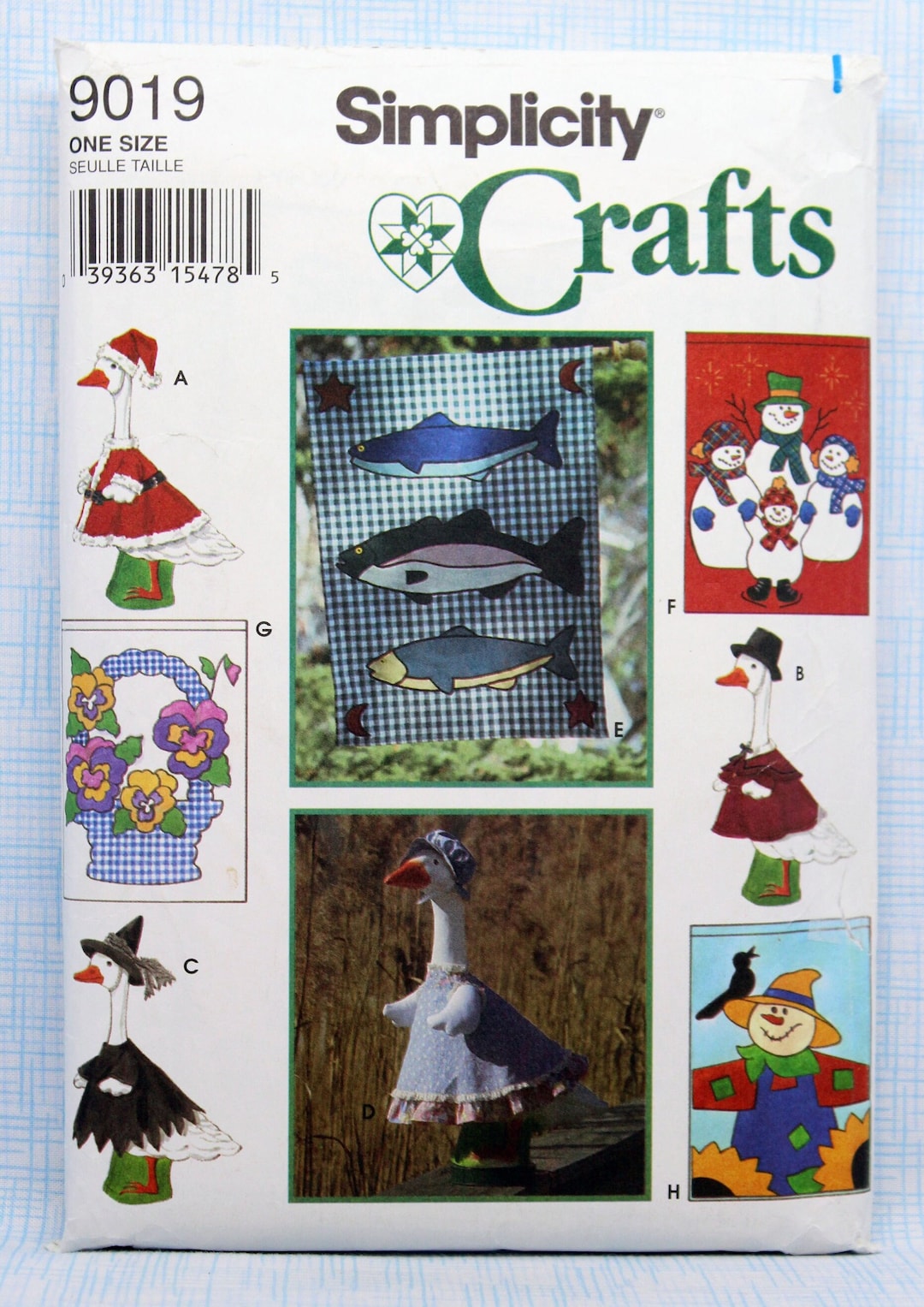 Simplicity Sewing Pattern 9019 Lawn Geese Clothing and Flags - Etsy