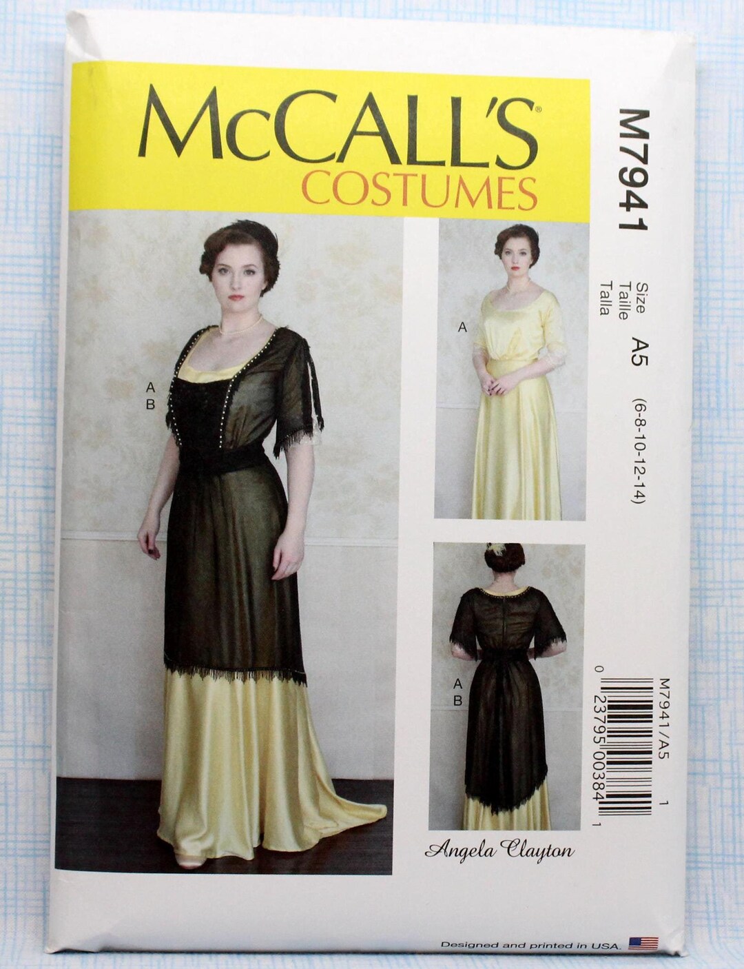Mccall's Sewing Pattern 7941, Misses' Historical Costume Dress, Uncut ...