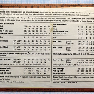 Simplicity Sewing Pattern 9552, Misses' Shirt, Wide-leg Shorts and ...