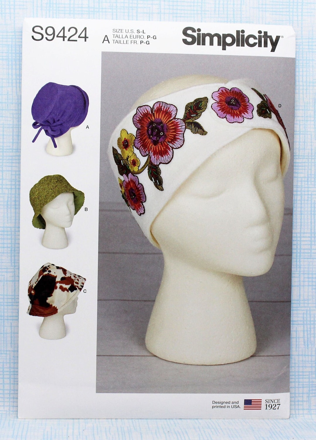 Simplicity Sewing Pattern 9424, Misses' Hats and Headband, Uncut/ff ...