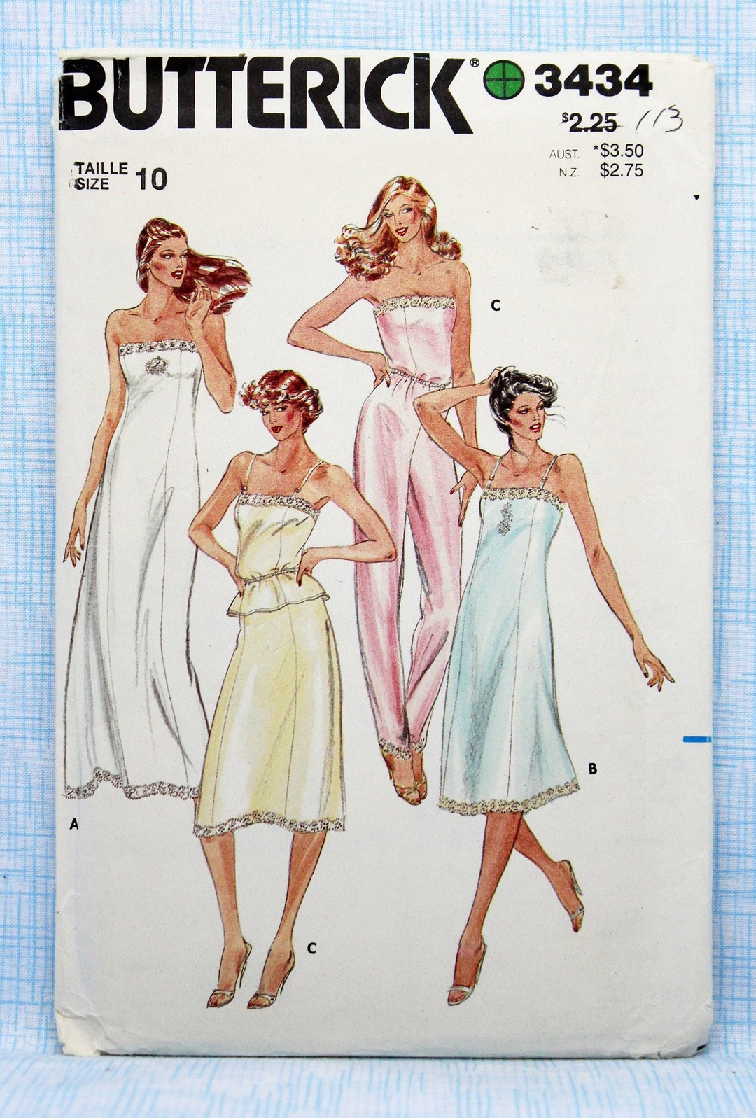 Butterick Sewing Pattern 3434 Misses' Camisole Slip and - Etsy
